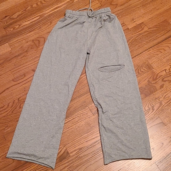 Pants & Jumpsuits | Sweatpants With A Knee Cutout | Poshmark